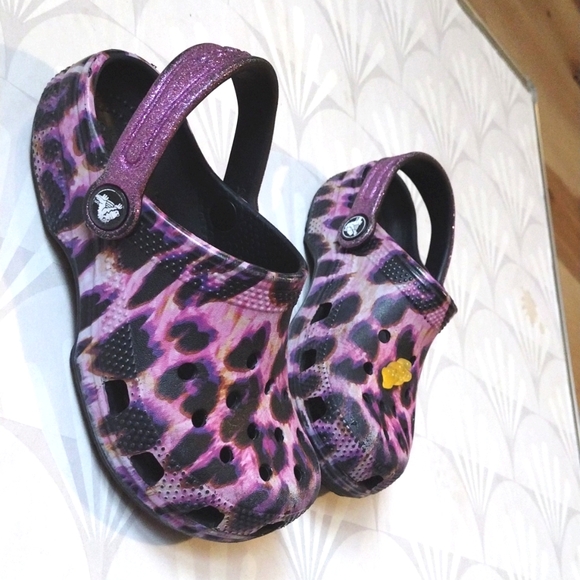 CROCS | Shoes | Crocs Kids Animal Print Classic Slipon Shoe | Poshmark